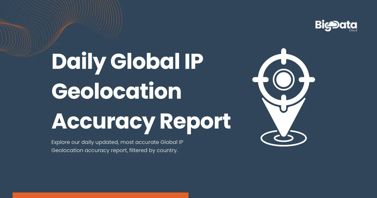 Daily Report on IP Geolocation Accuracy - Global | BigDataCloud